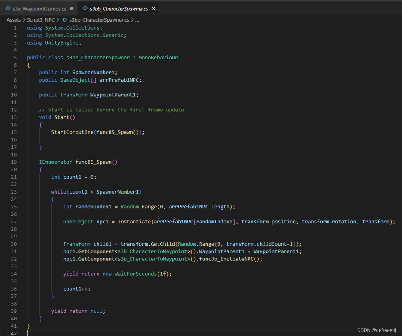 Unity3D ARPG C# Scripting 學習筆記-2 （ NPC 巡逻, 自制编辑器 ）_learn & build unity 3d mobile assassin creed ...