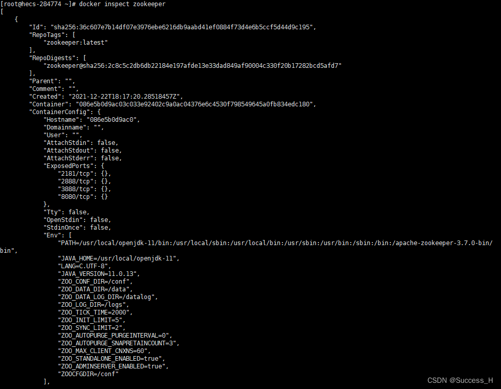 【软件环境安装部署】华为云服务器 Docker安装 ZooKeeper_华为云平台安装部署-CSDN博客