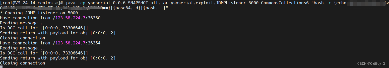 Java RMI Registry 反序列化漏洞复现(＜jdk8u232_b09)_java rmi 反序列化_OidBoy_G的博客-CSDN博客