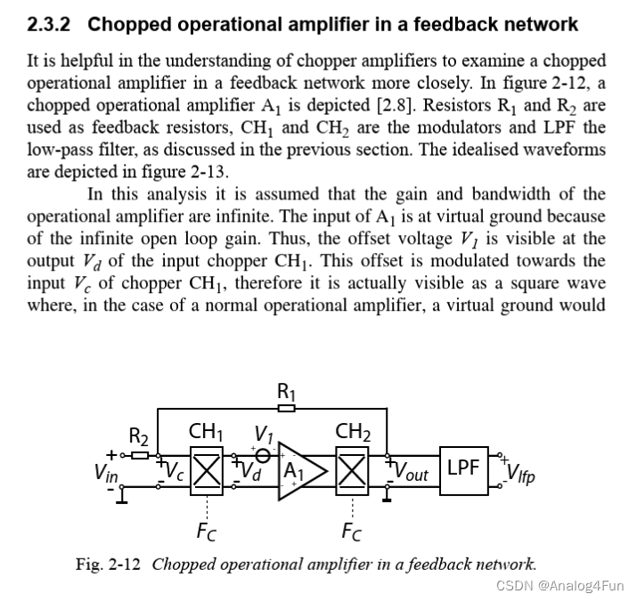 Chopper Amplifier_dynamic offset compensated cmos amplifiers-CSDN博客