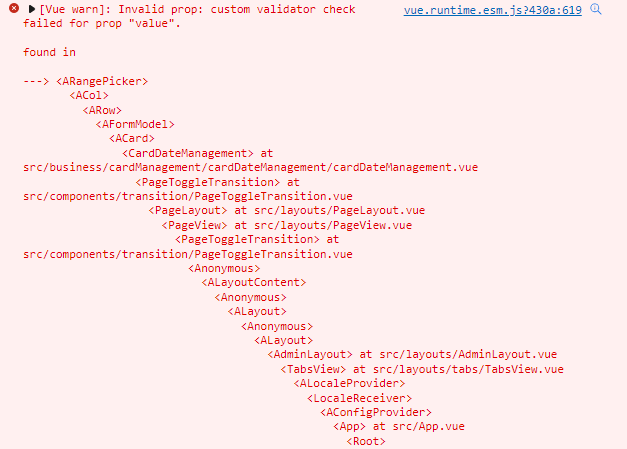 Invalid prop: custom validator check failed for prop “value“-CSDN博客