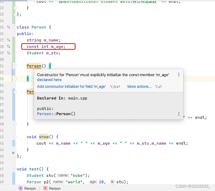 20 CPP初始化列表_: no matching constructor for initialization of 'q-CSDN博客