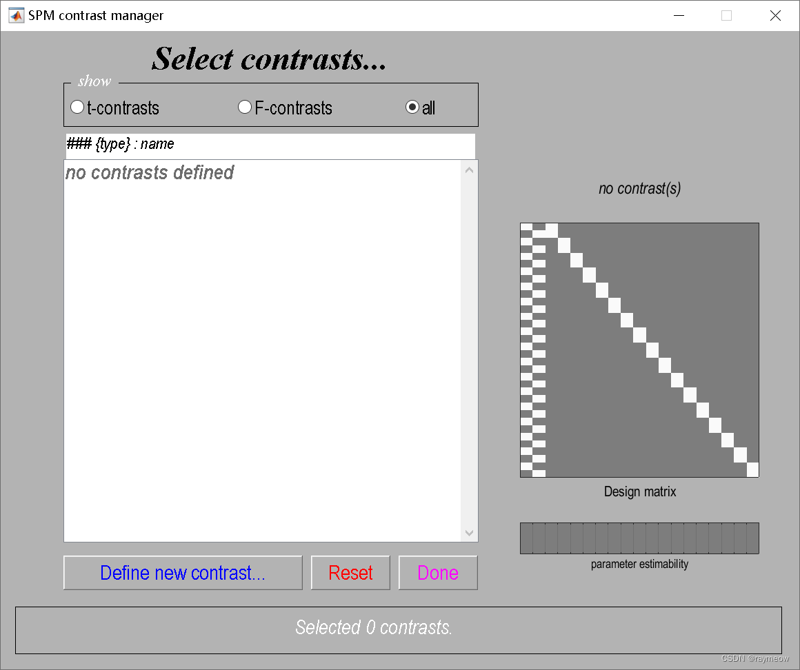 CAT12中纵向数据Basic Models在SPM12中Estimate后出现Design Matrix错误不能Define ...