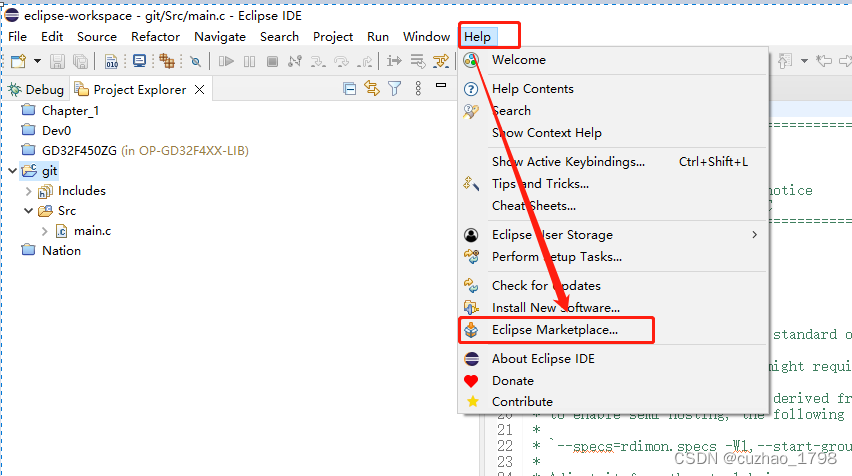 四、 Eclipse mcu开发环境代码管理_极海mcu编译器eclipse_cuzhao_1798的博客-CSDN博客