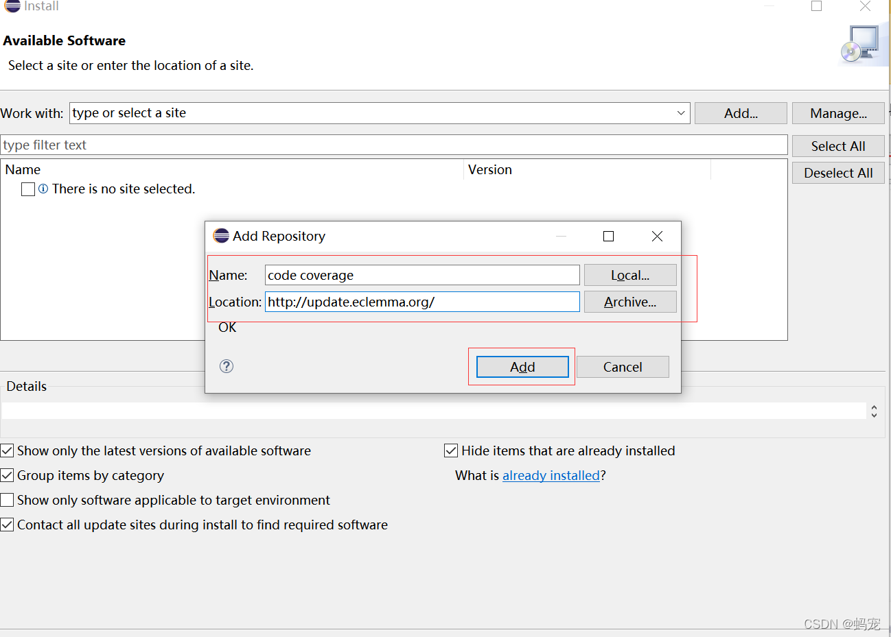 Eclipse配置 Junitseleniumcode Coverage,代码提示eclipse的coverage设置 Csdn博客