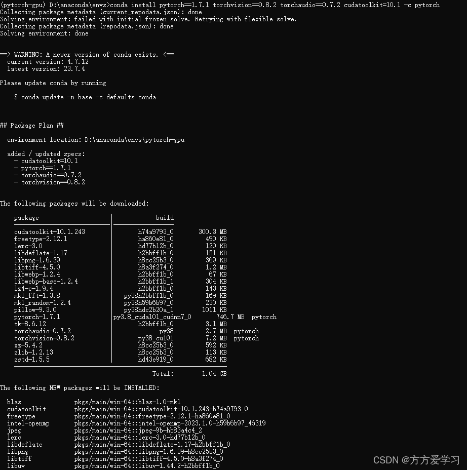 安装Anaconda、cuda、pytorch所对应的版本号以及安装教程和验证是否成功（以我的华为matebook13,英特尔显卡驱动为419 ...