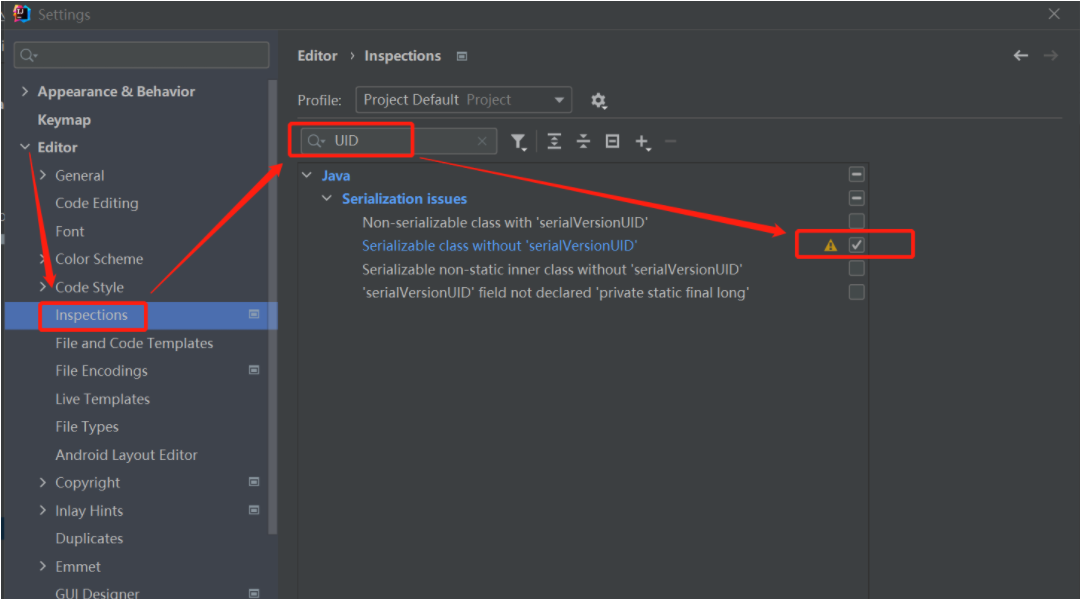 idea2021.3版本实现序列化接口，生成序列化id的快捷方法_idea序列化方法-CSDN博客