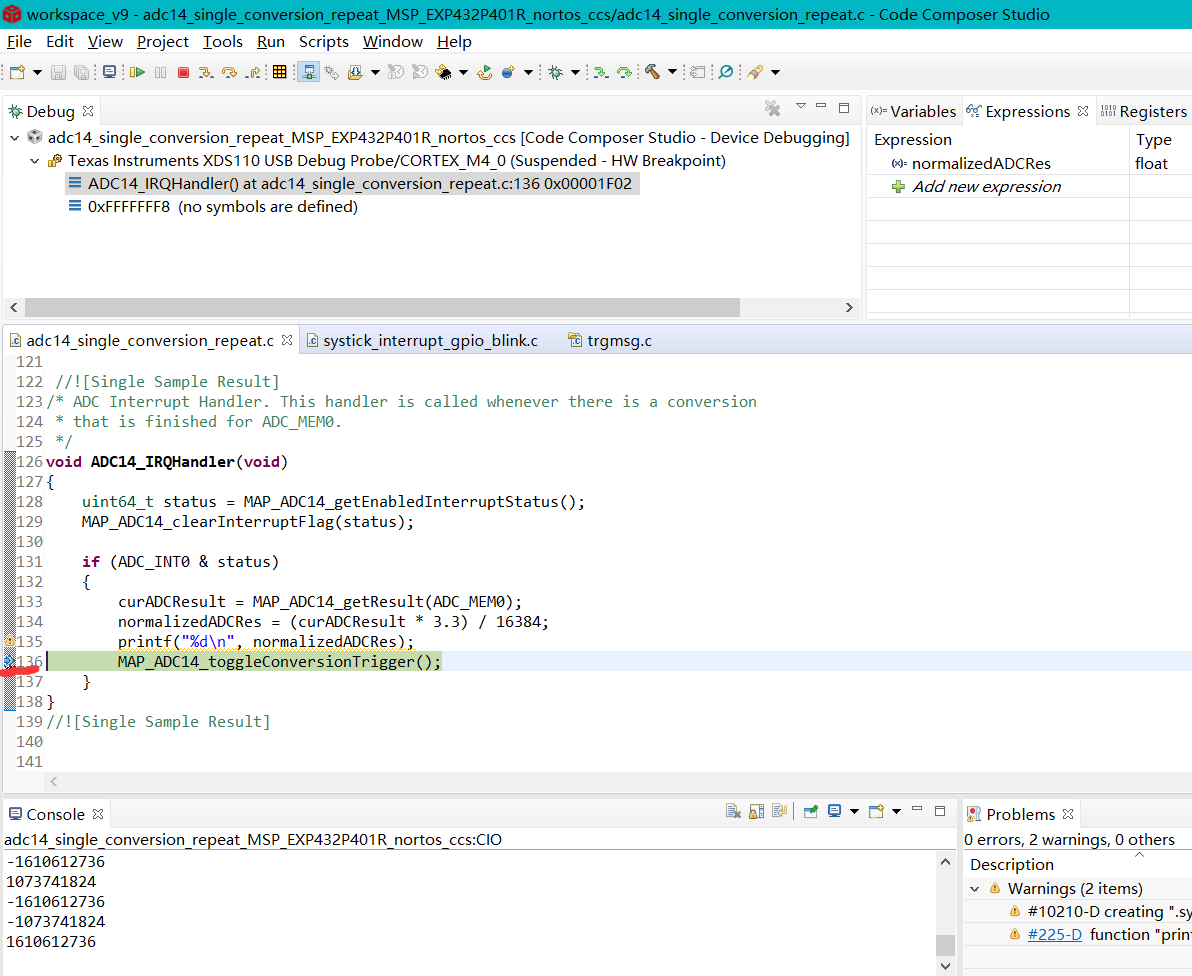 MSP432的ADC模数转换_msp432adc-CSDN博客