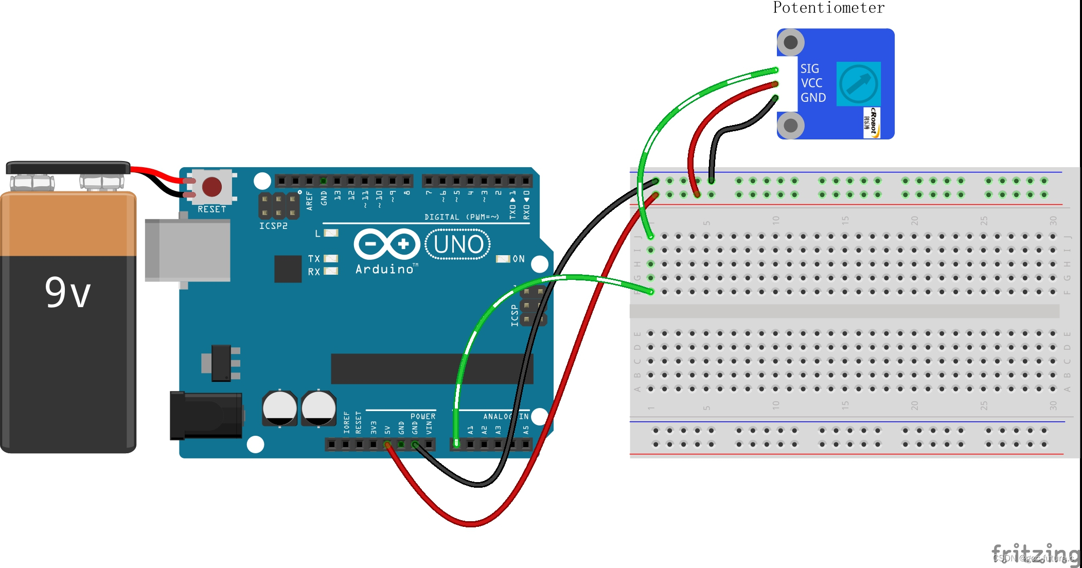 Arduino控制电位器电位器连接arduino Csdn博客 