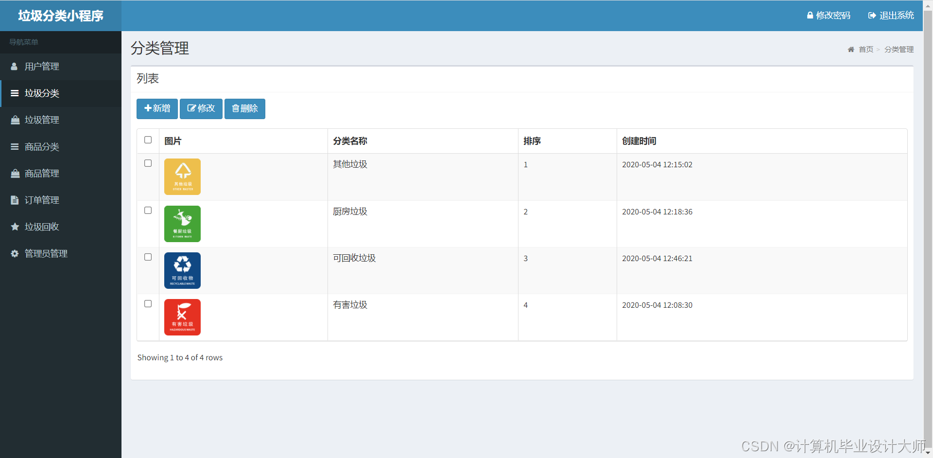计算机毕业设计垃圾分类回收微信小程序源码毕业设计智能垃圾回收小程序代码 Csdn博客