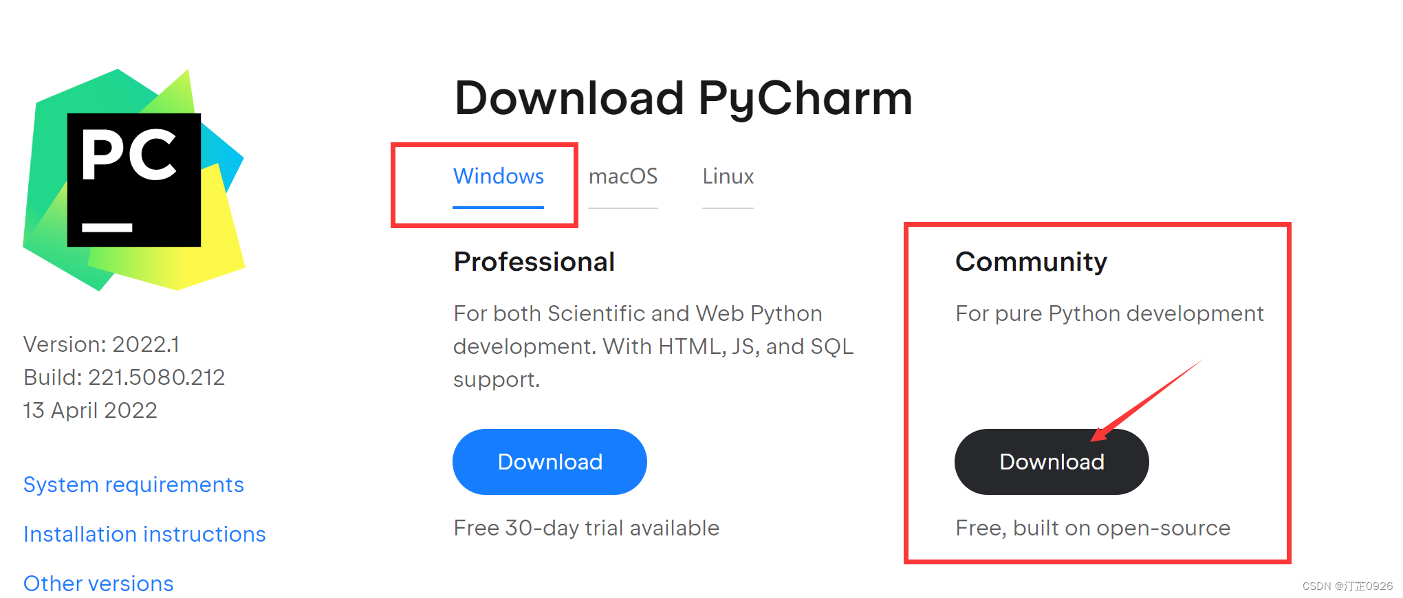 PyCharm下载和安装_pycharm官网-CSDN博客