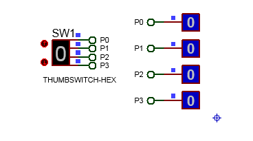 The logic state display test of the pin in proteus - Programmer Sought