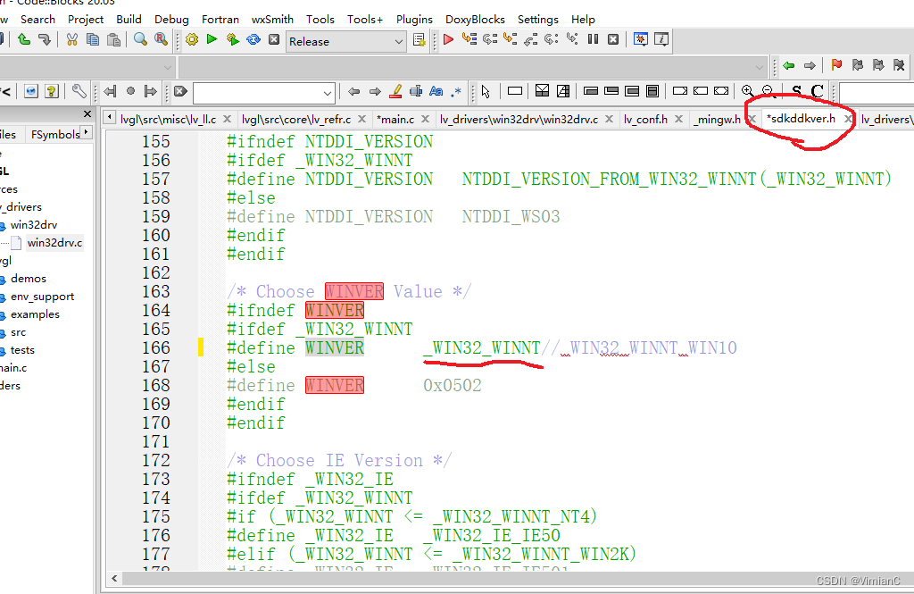 [code::Blocks] windows10 仿真LVGL,DEBUG版本正常RELEASE版本报错error: unknown type name ‘HTOUCHINPUT‘_lvgl在 ...