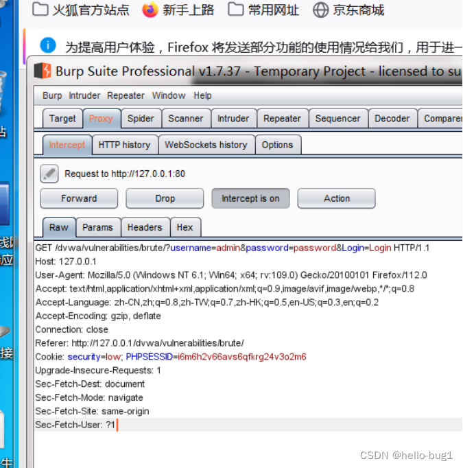 用Burp对DVWA重放爆破攻击_phpstudy+dvwa下burpsuit登录密码是多少-CSDN博客
