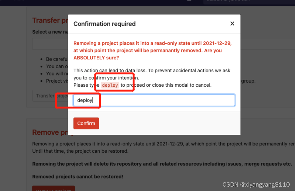 gitlab如何删除项目_gitlab如何删除project-CSDN博客