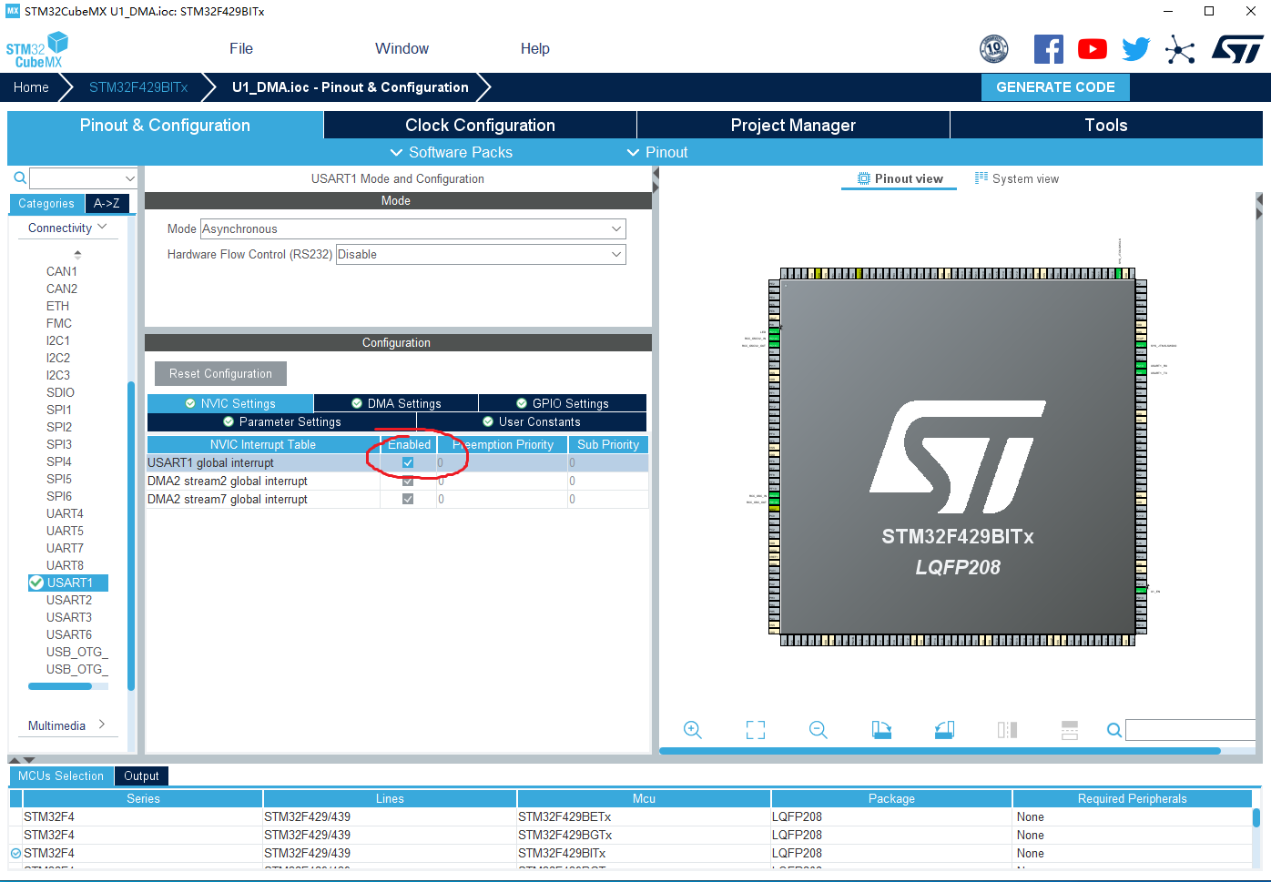 Stm32f429 Cubemx Dma 空闲中断实现rs485不定长度自动收发 F429 Hal库开启串口空闲dma接收 Csdn博客