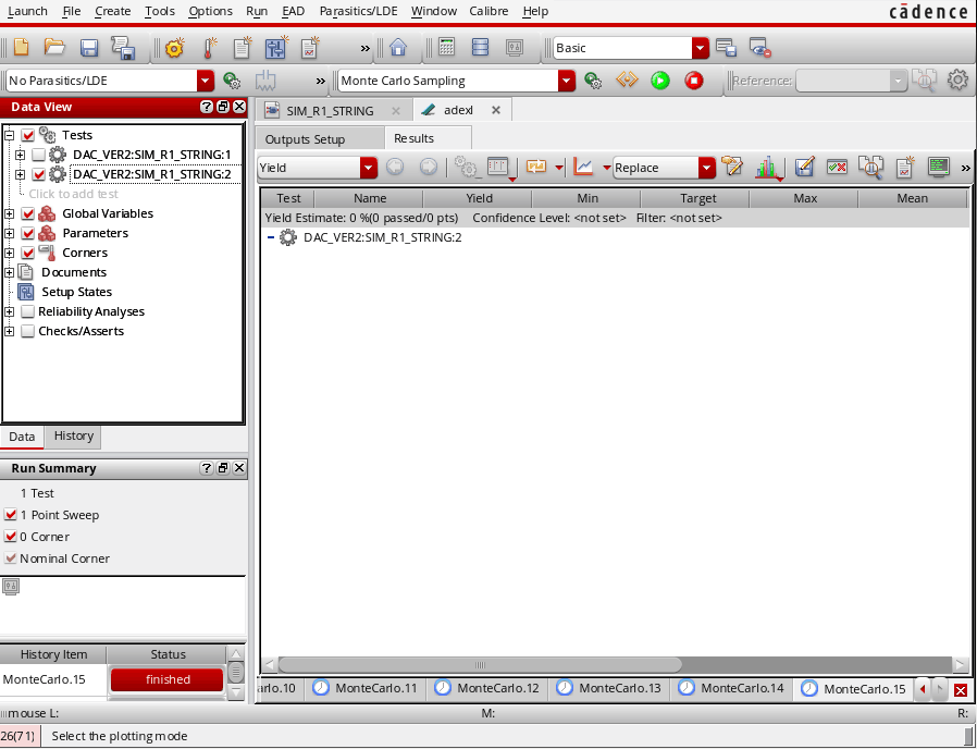 关于Monte Carlo仿真输出结果不能显示的问题 | Cadence ADE XL_cadence仿真后出不来图-CSDN博客