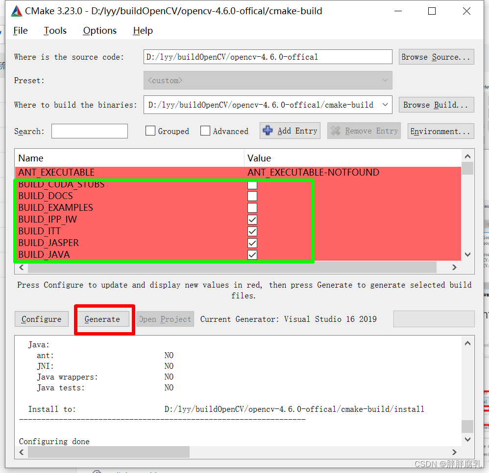 OpenCV编译子模块及重命名流程 VS2019_cmake修改opencv编译的lib名称csdn-CSDN博客