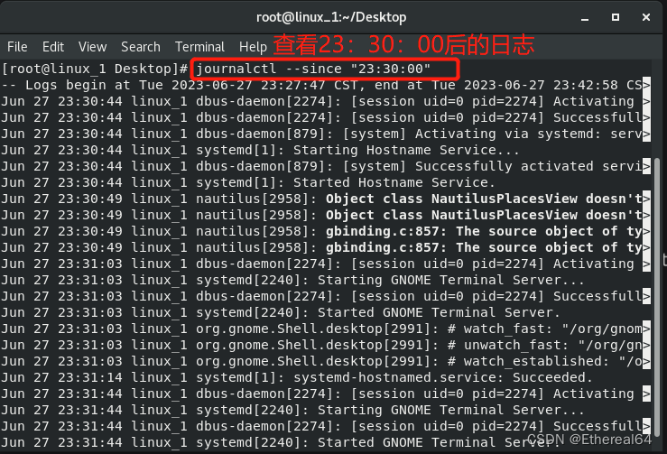 Linux系统中的日志管理_journal命令-CSDN博客