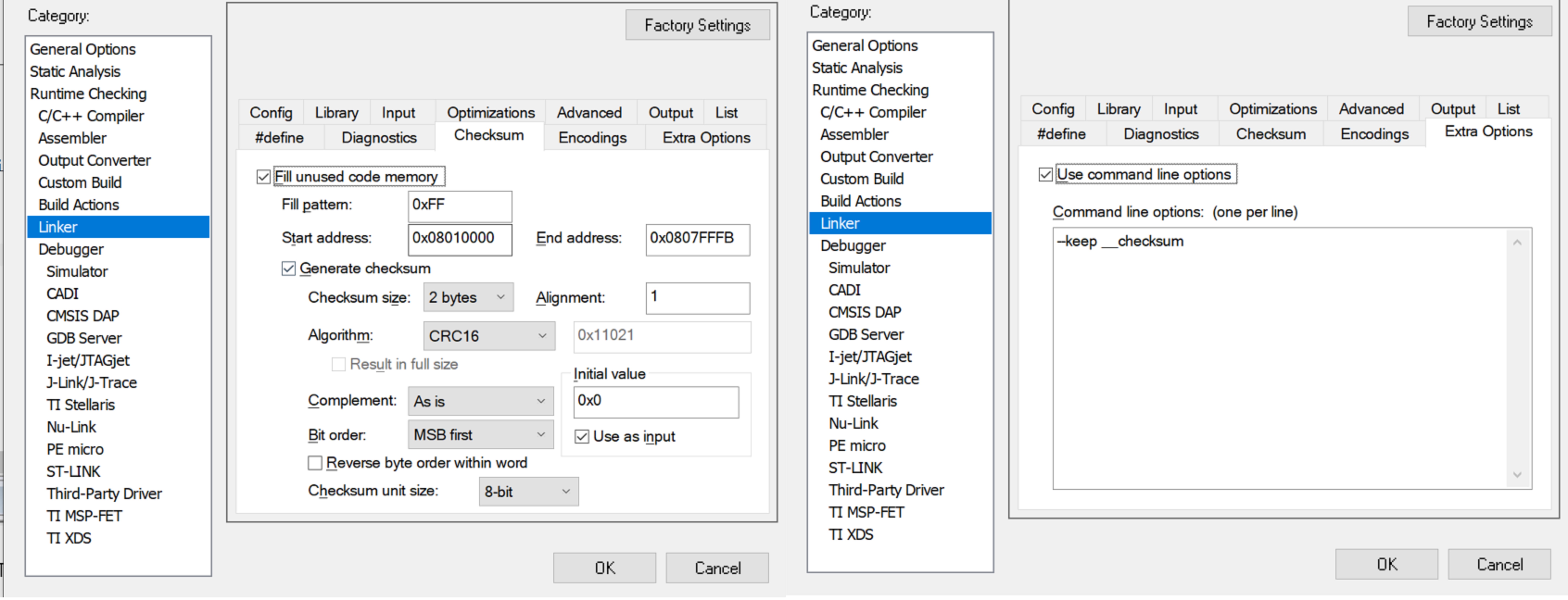 IAR之Checksum_iar7 checksum-CSDN博客