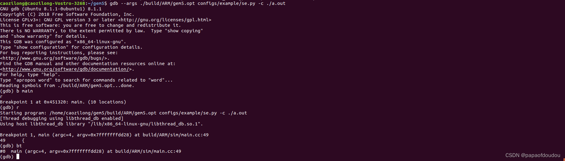 ubuntu18.04安装并测试gem5模拟器_ubuntu18.04anzhuang gem5-CSDN博客