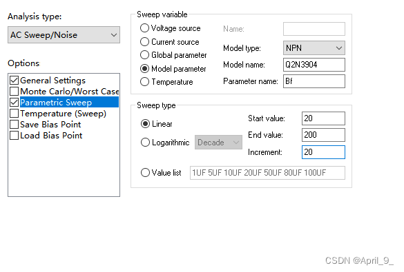 交流扫描分析_ac sweep-CSDN博客