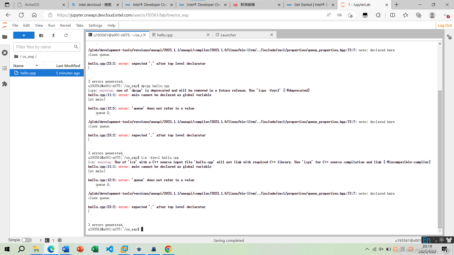 操作系统实验，oneapi_oneapi适配麒麟系统-CSDN博客