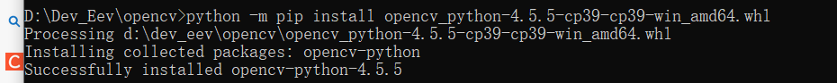 pip 安装opencv 出现 ERROR: opencv_python-4.5.5-cp39-cp39-win_amd64.whl is not a supported wheel on ...