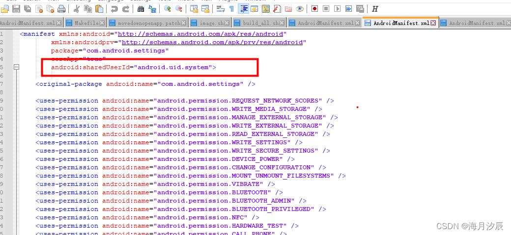 2022 08 25 Androidr 默认赋予app权限,不弹出权限申请窗口 Grantpermissionstopackage Csdn博客