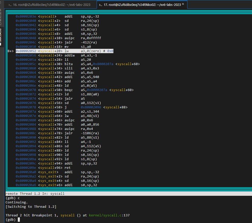 MIB 6.S081 System calls（1）using gdb_looking at the backtrace output, which function ca-CSDN博客