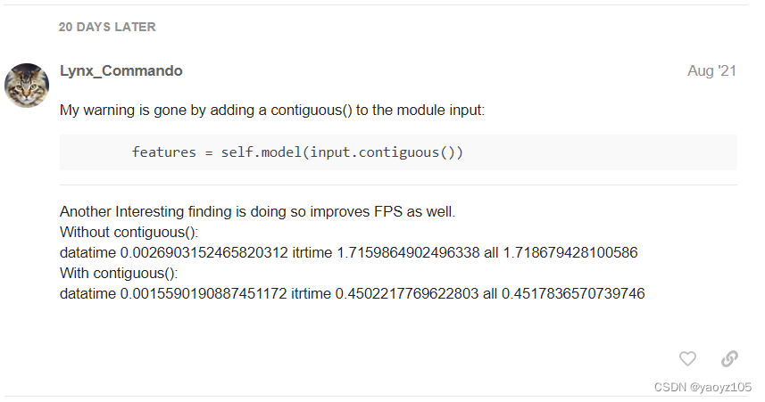 【Bug解决】Warning: grad and param do not obey the gradient layout contract. This is not an error ...