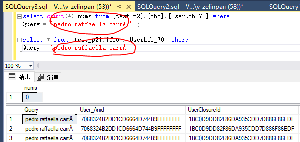 Sql Server查询包含 /乱码/空格符无法查出数据_mssql 识别不了空白字符_PanZelin_up的博客-CSDN博客