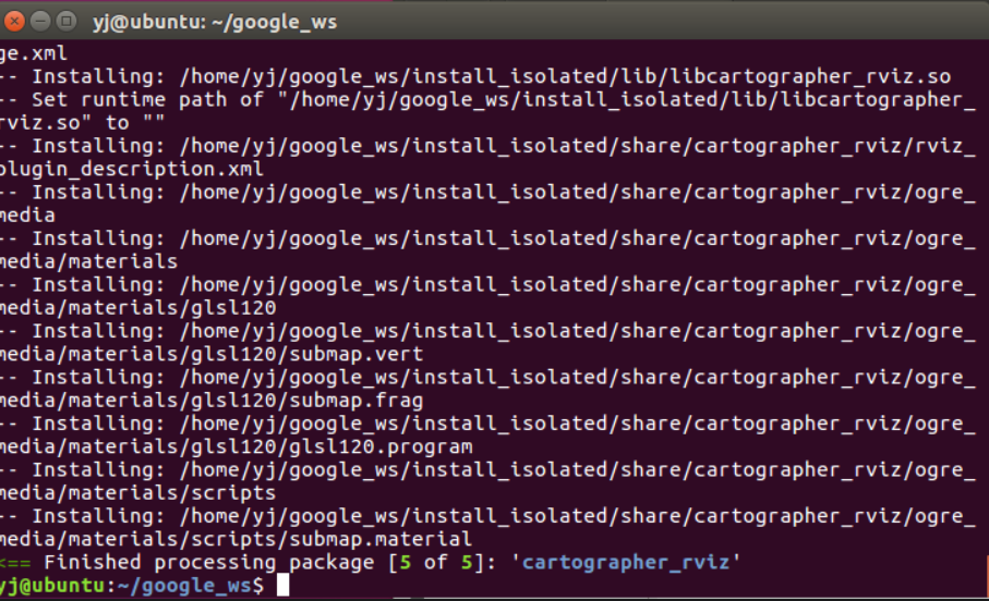 kinetic安装cartographer及gazebo仿真测试教程[22年1月23日测试]_cartographer gmock-CSDN博客