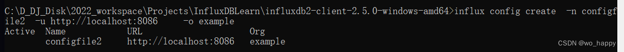 Influxdb V2 5 菜鸟教程 Telegraf Grafana （1） Influxdb Config Token设置 Csdn博客