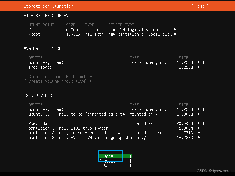 四、Ubuntu server安装配置-CSDN博客