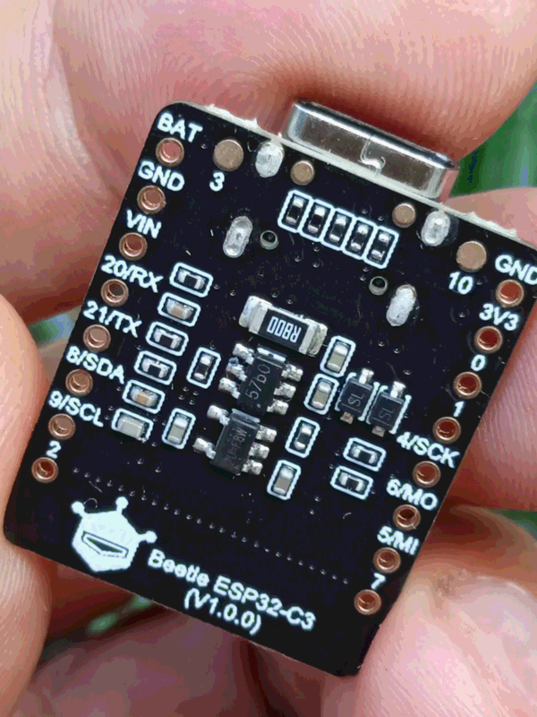 【雕爷学编程】arduino动手做(208) Beetle Esp32 C3开发板与ws2812的音乐可视化频谱灯22812 音频频谱 Csdn博客 0568