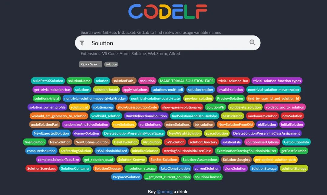 变量命名神器Codelf_codelf网页版-CSDN博客