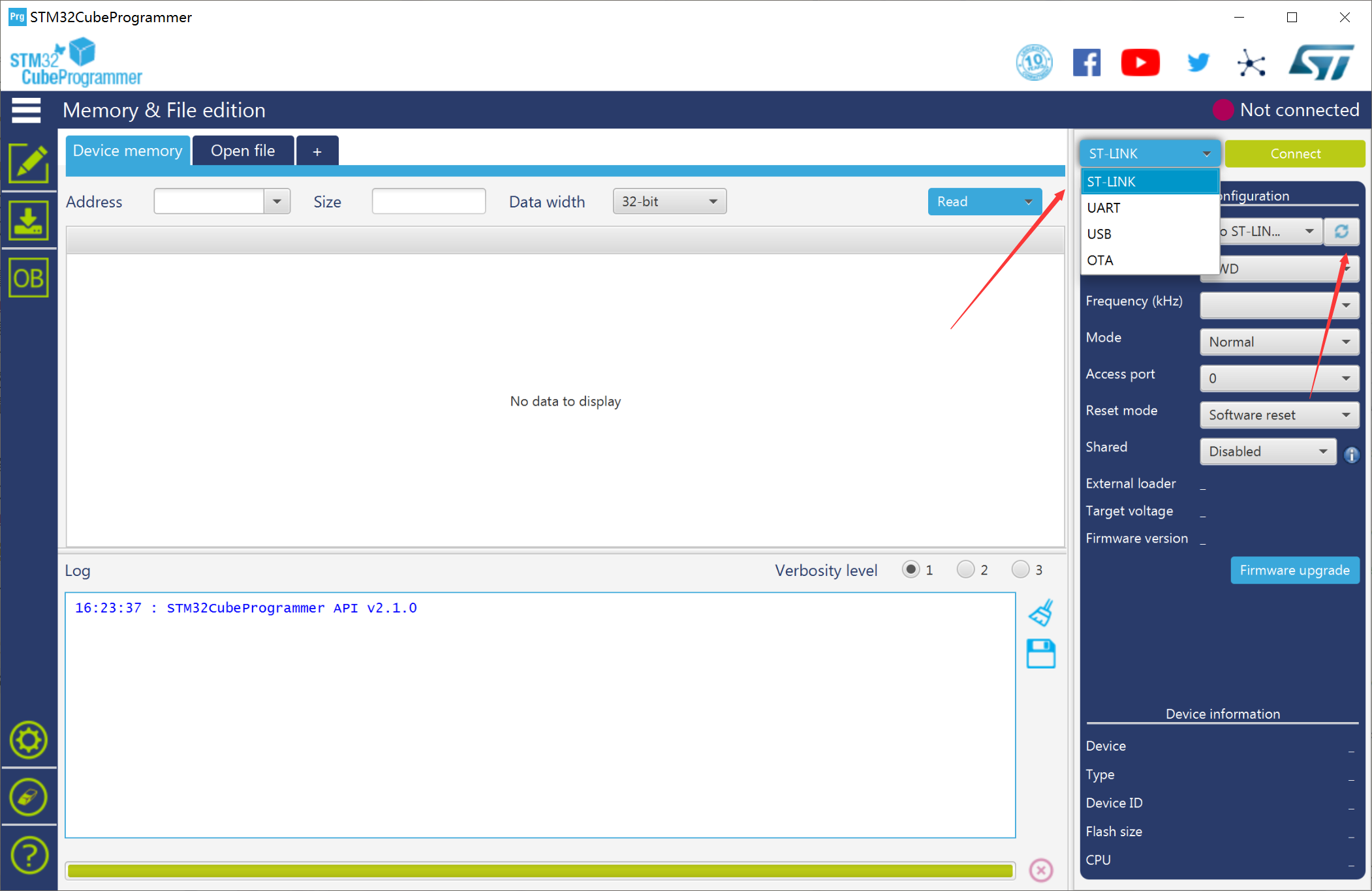 STM32程序下载2：通过STM32CubePro-ST-Link下载_st link cube program download-CSDN博客