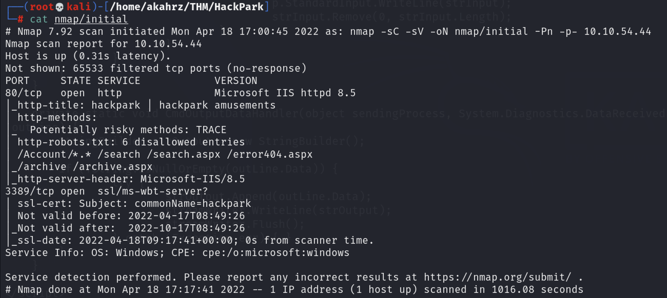 TRY HACK ME ｜ Hack Park 「Hydra+Winpeas」-CSDN博客