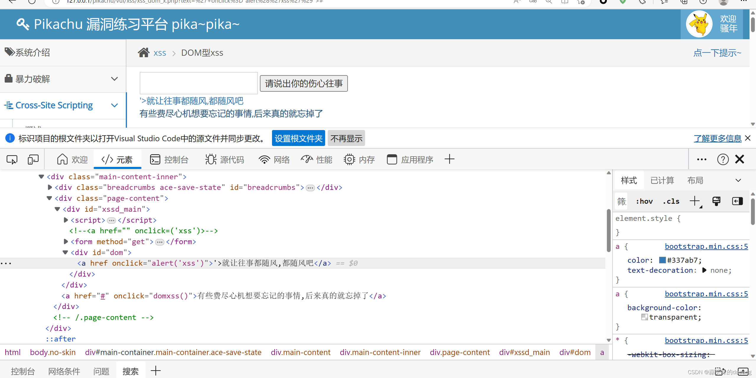 Pikachu（皮卡丘）靶场---Cross-Site Scripting_pikachu cross-site scripting-CSDN博客