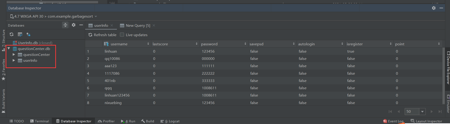 Android studio导入外部sqlite数据库后对数据库进行修改和操作_android studio sqlite数据库在哪编辑-CSDN博客