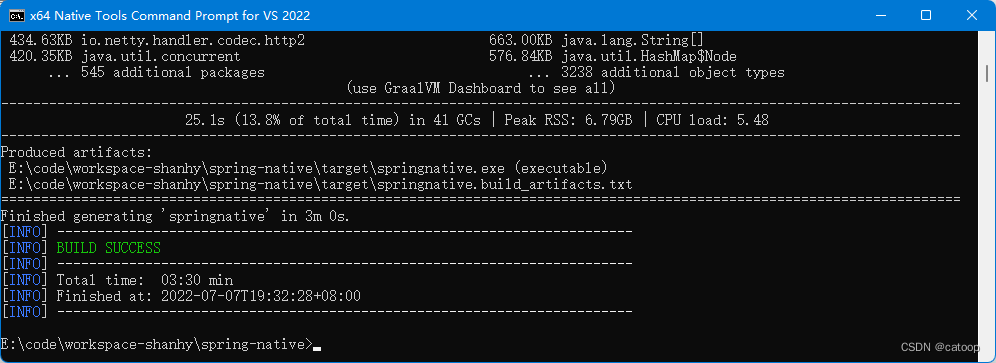 Springnative Graalvm 打包 Springboot 为 Windows 的 Exe 应用程序springnative 打包 Csdn博客