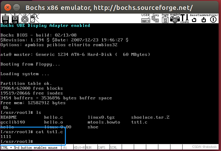 实验一_熟悉实验环境_请先输入as86按提示信息安装工具-CSDN博客