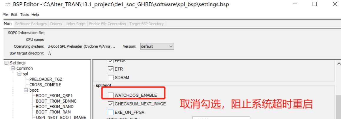 DE1-SoC笔记（四）——生成 Preloader Image File（de1教程2.8节）_preloader文件怎么找-CSDN博客