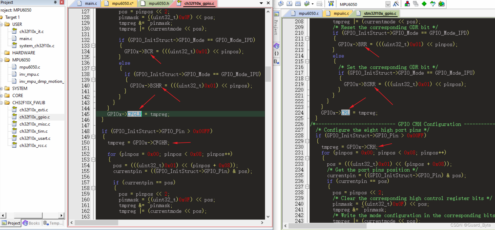 关于CH32库函数与STM32库函数的区别-CSDN博客