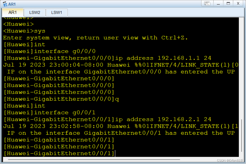 eNSP基础配置_ensp server配置-CSDN博客