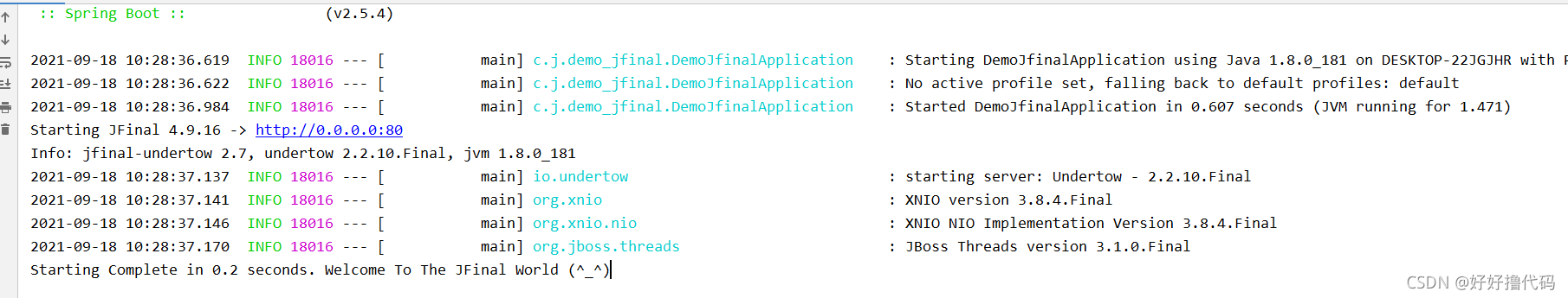 Springboot整合jfinal框架(一) Jfinal Springboot Csdn博客