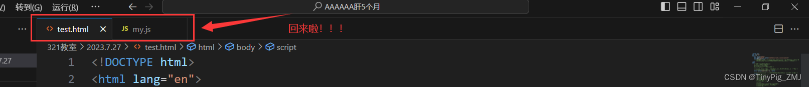 VS Code菜单栏、选项卡隐藏恢复_vscode选项卡-CSDN博客