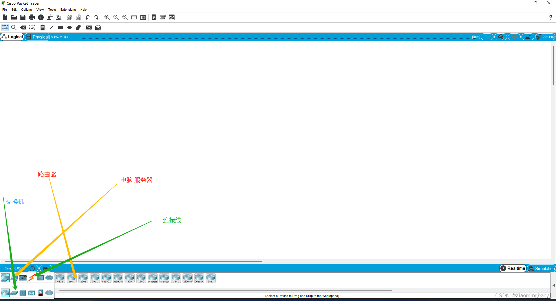 初识 Cisco Packet Tracer 思科模拟器 入门基础教学思科模拟器基础教程 Csdn博客 