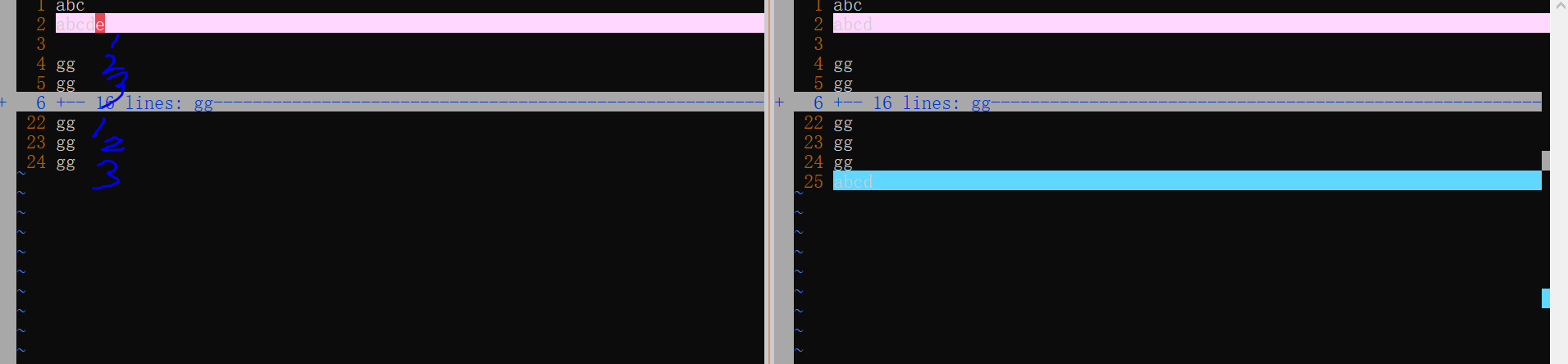 vim实用指南（9）vimdiff好用的可视化文本对比工具_diff 可视化-CSDN博客